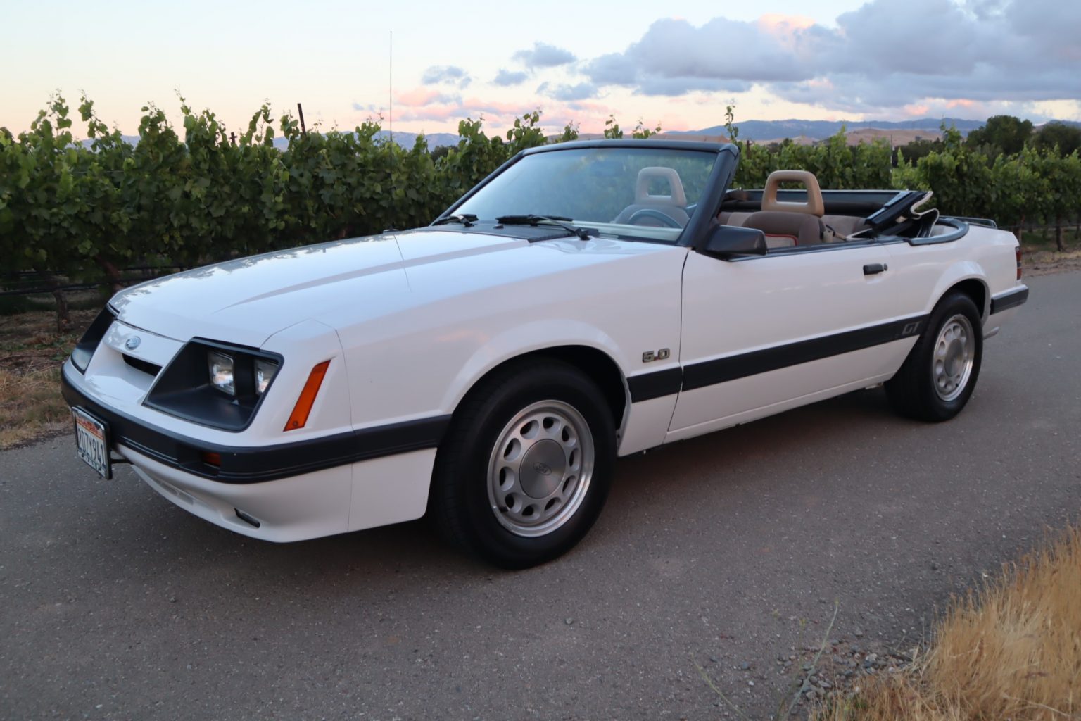1986 FORD MUSTANG GT CONVERTIBLE- 30k Mile CA Fox Body - CLASSIC CARS ...