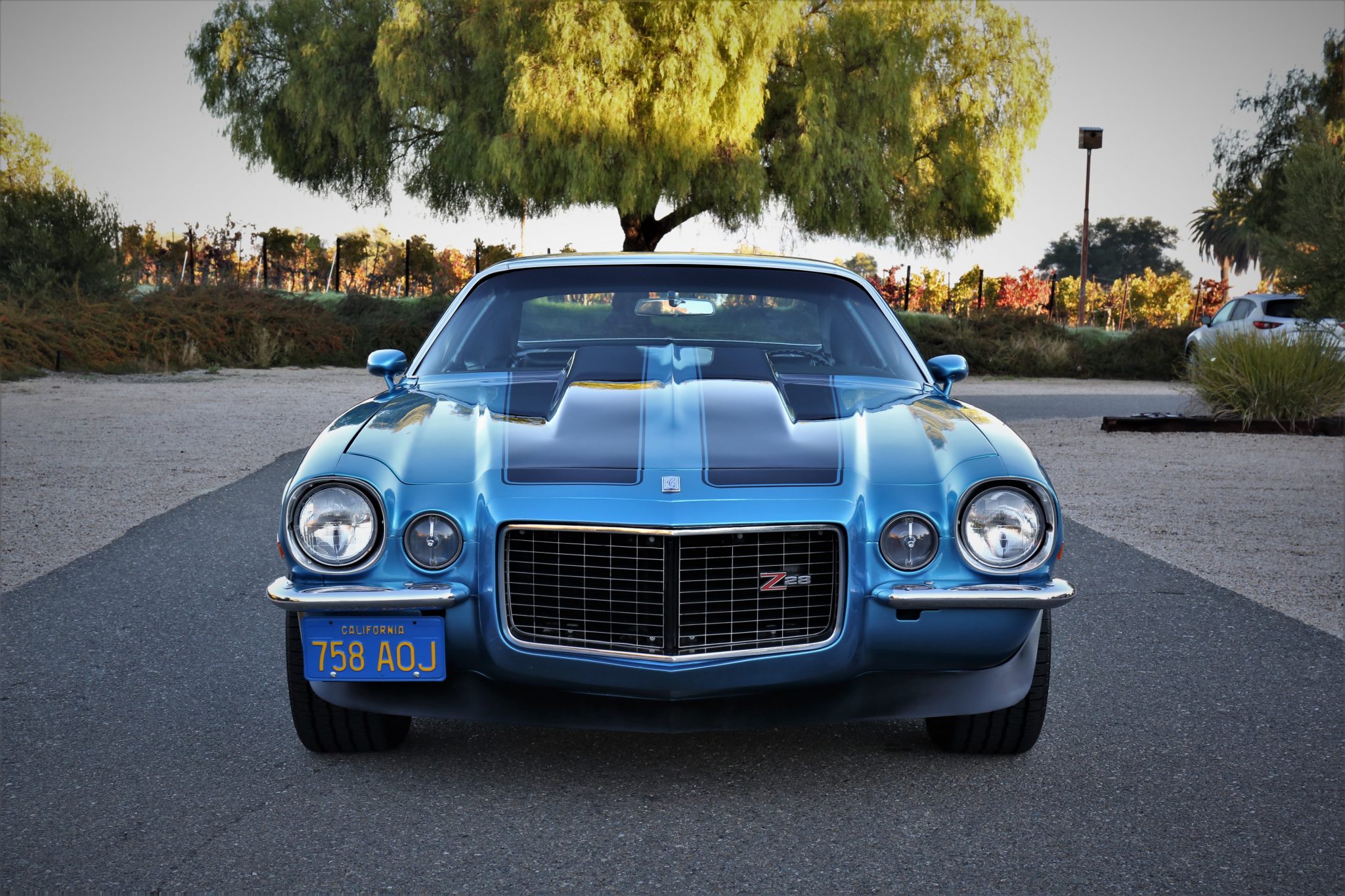 Blue 1970 Chevrolet Camaro RS/Z28, 350 ci V8 Engine