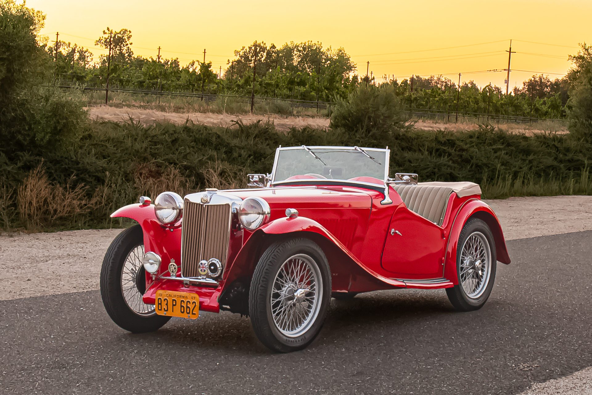 1947 MGTC ROADSTER (SOLD) - CLASSIC CARS LTD, Pleasanton California